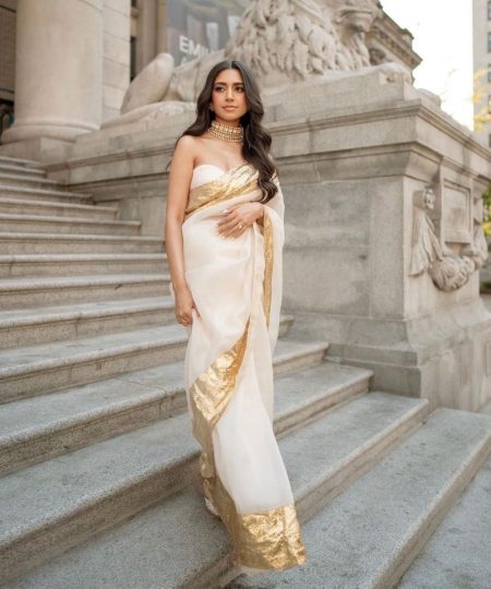 The Indian Roller Pure Silk Organza Light Teal Colour Saree - Kapardara ...