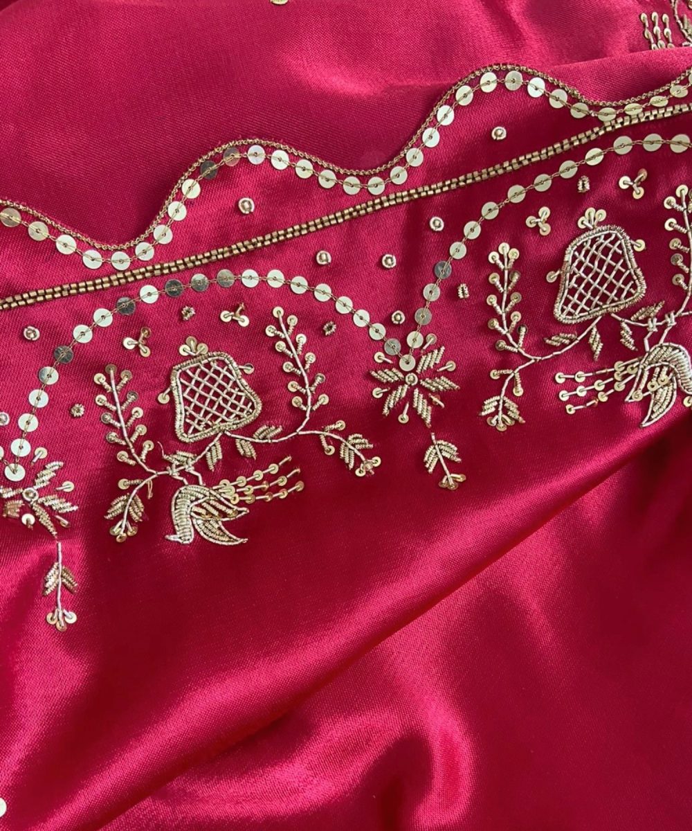 Ruby Heritage Heirloom Suit Set Ruby Red Colour - Kapardara- online ...